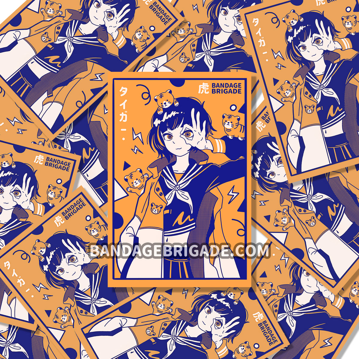 Tiger Girl Sticker Bandage Brigade