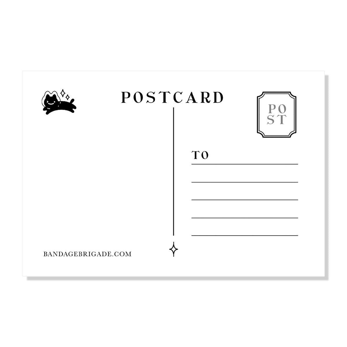Midnight Mischief Postcard – Bandage Brigade