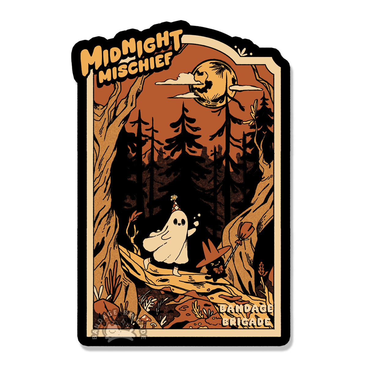 Midnight Mischief Sticker – Bandage Brigade