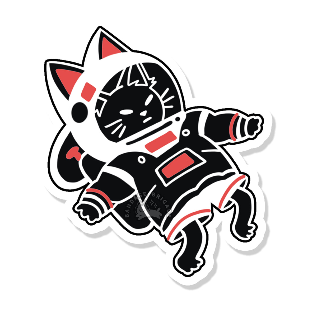 Nautical Cat Sticker – Bandage Brigade