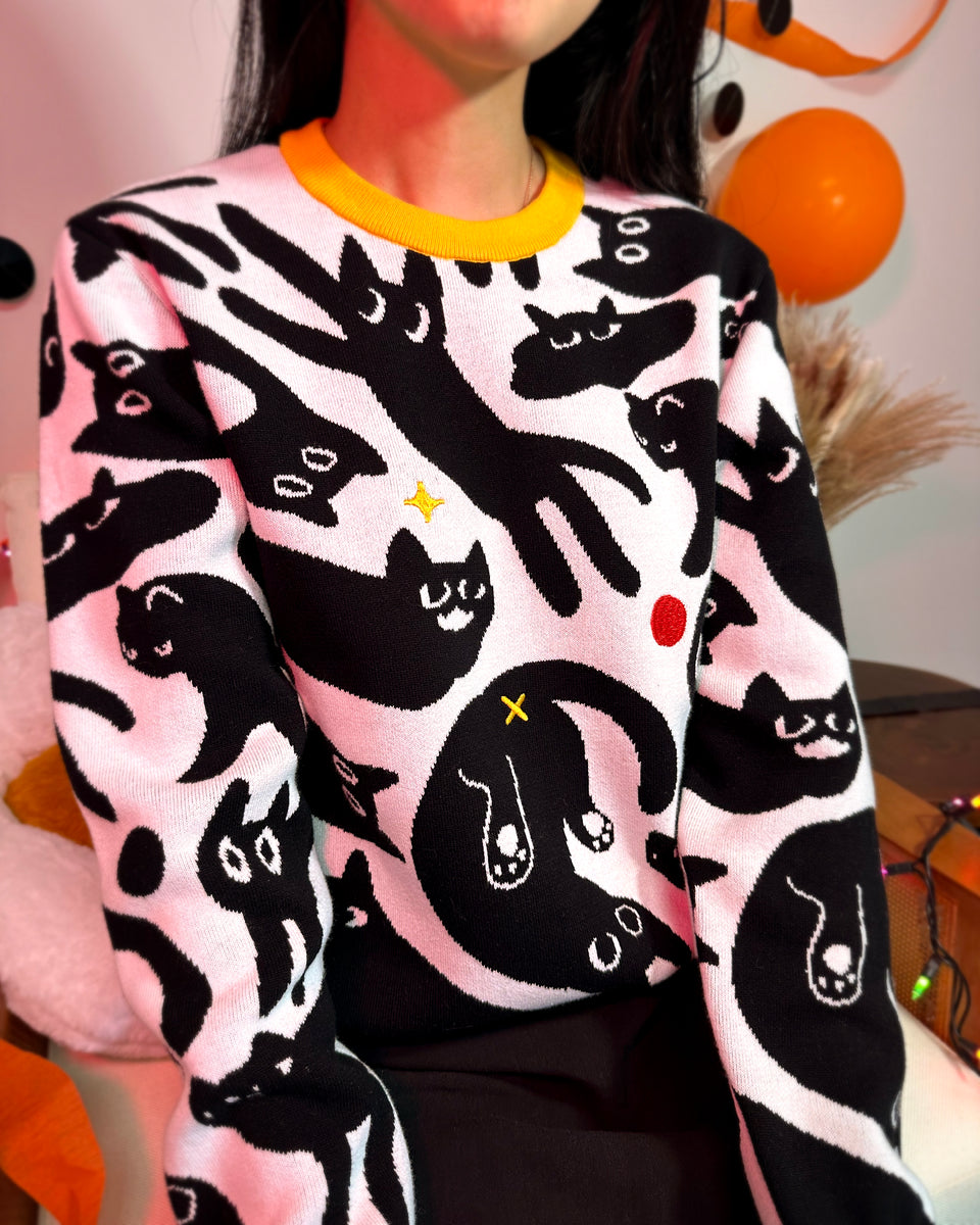 Void Cats Knitted Sweater – Bandage Brigade