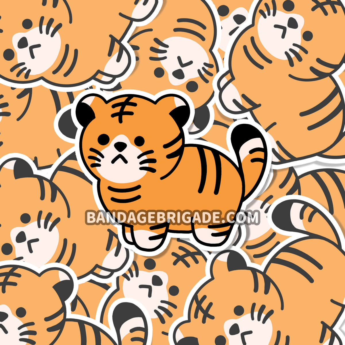Tiger Baby Sticker – Bandage Brigade