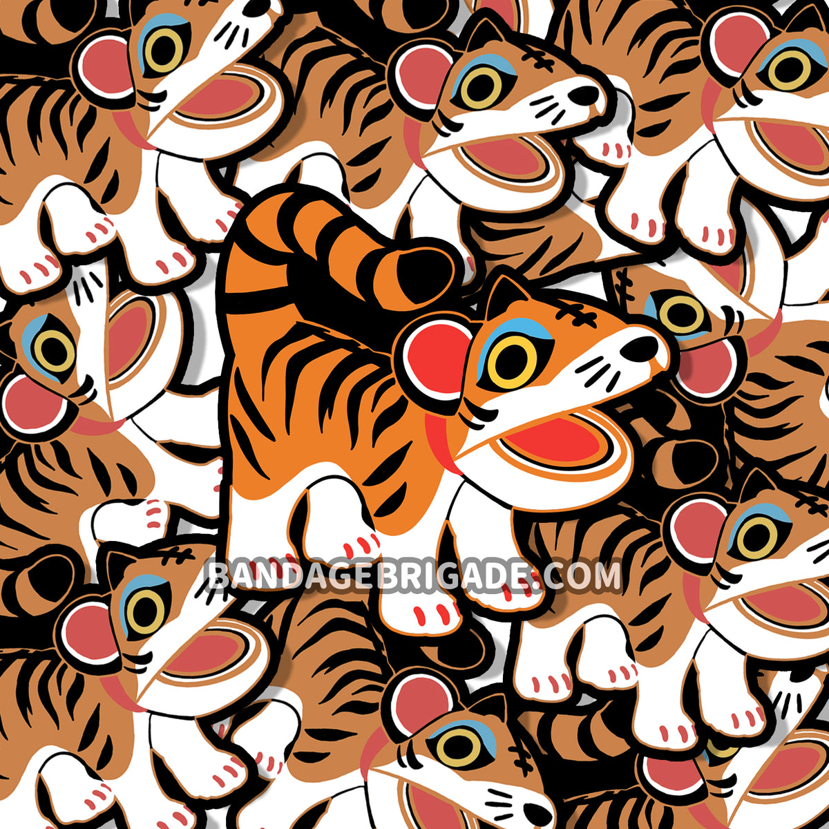 Paper Tiger Sticker – Bandage Brigade