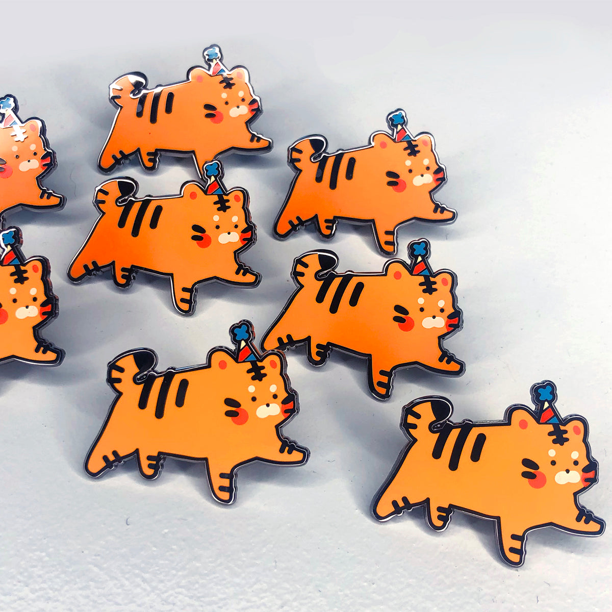 Party Hat Tiger Pin – Bandage Brigade